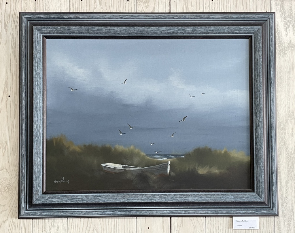 Untitled Painting by Wayne Fulcher, Framed Original (Local Pickup Only ...